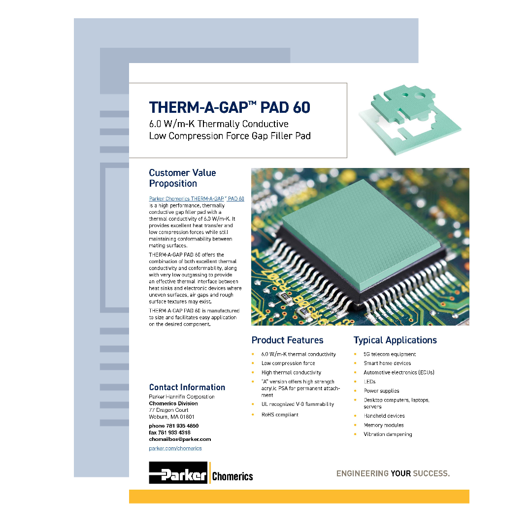 THERM-A-GAP PAD 60 | Parker Chomerics