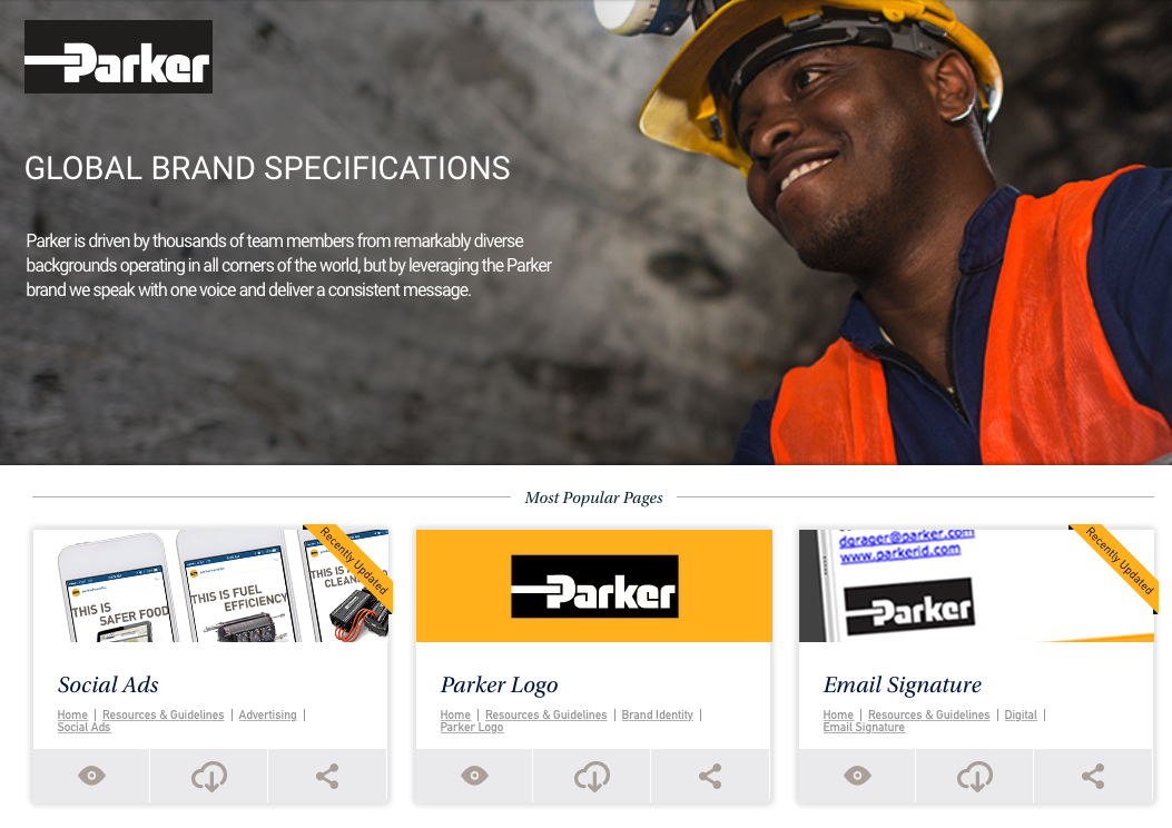 BRAND GUIDELINES | PARKER DISTRIBUTOR